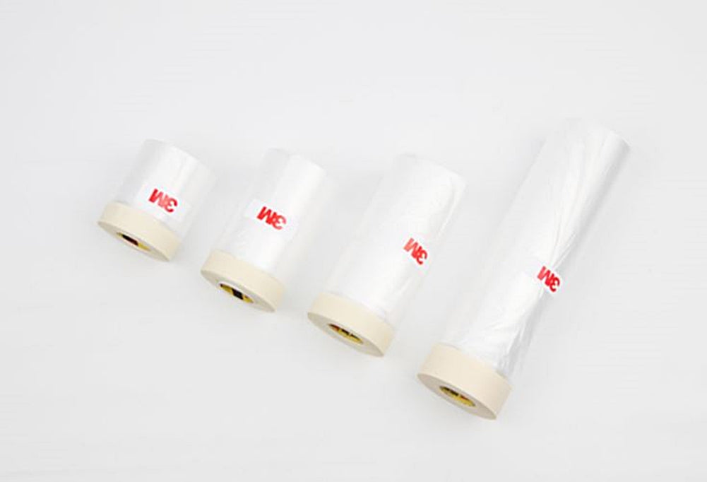 3M Pre-Taped Masking Paper - Assorted Multi Size, Painters Plastic She ...